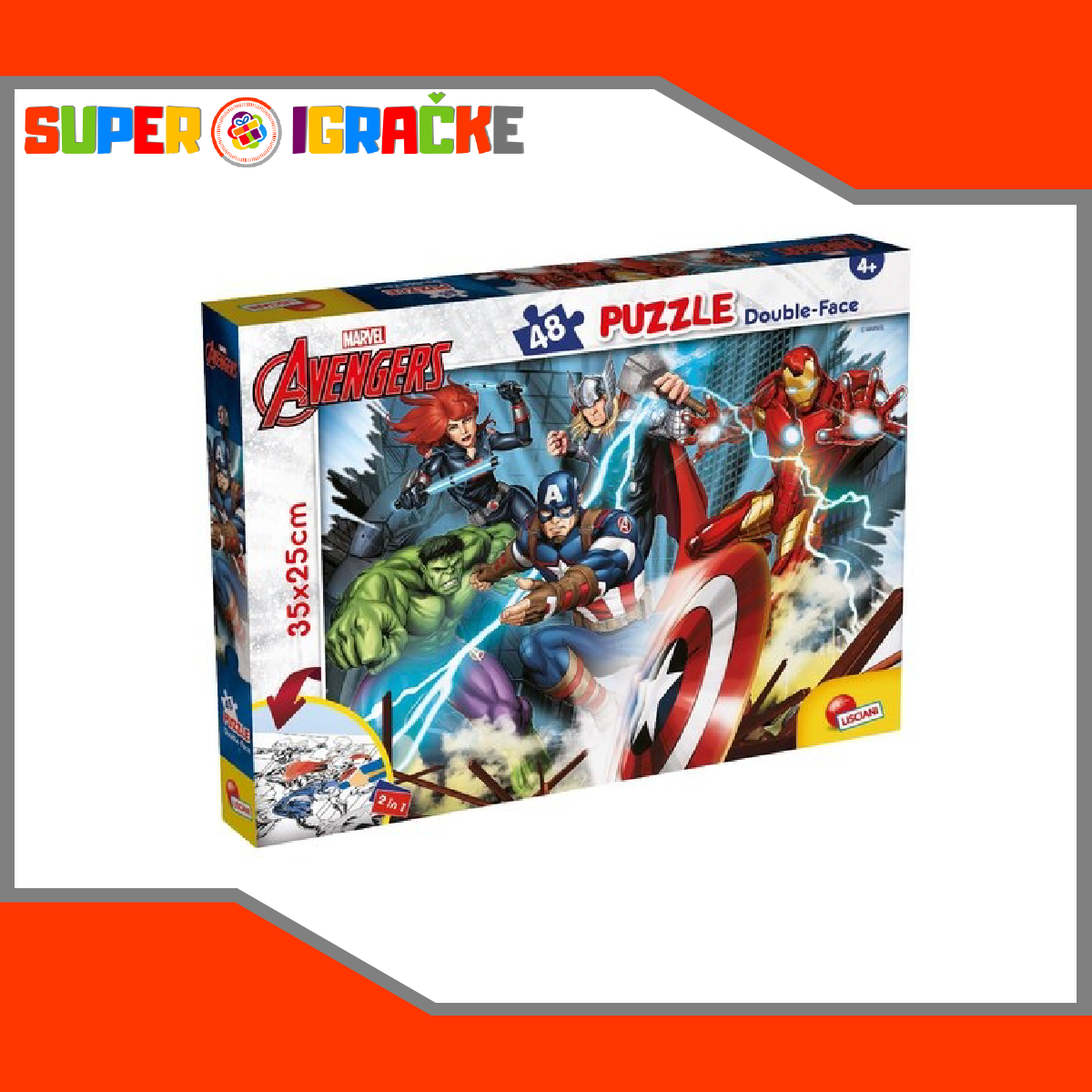 Slagalica Marvel Avengers 2 u 1 | Super Igračke