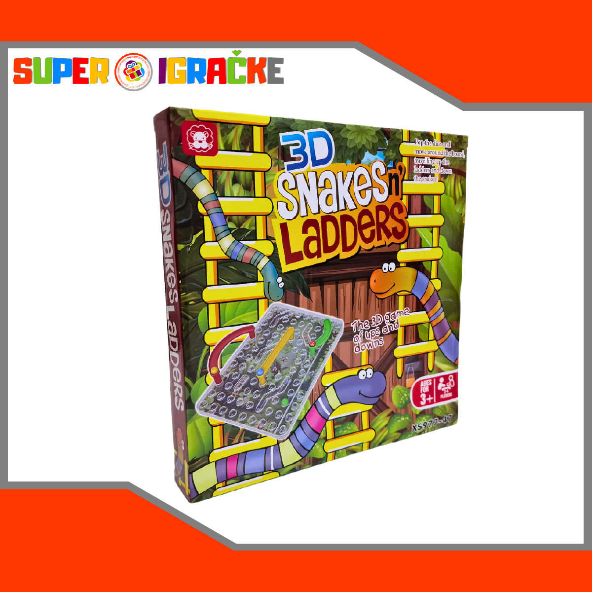 Društvena igra - 3D zmijice i merdevine | Super Igračke
